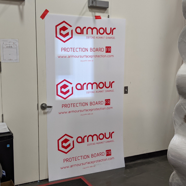 ARMOUR PROTECTION BOARD - WHITE FR - Axiom | Temporary Surface Protection