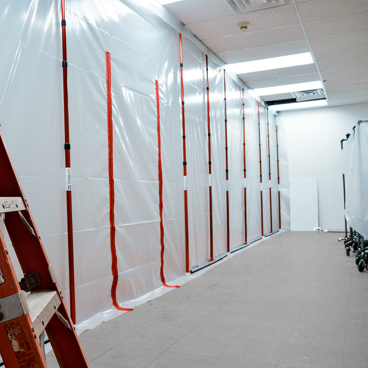 ZIPWALL POLES - 20FT - Axiom | Temporary Surface Protection